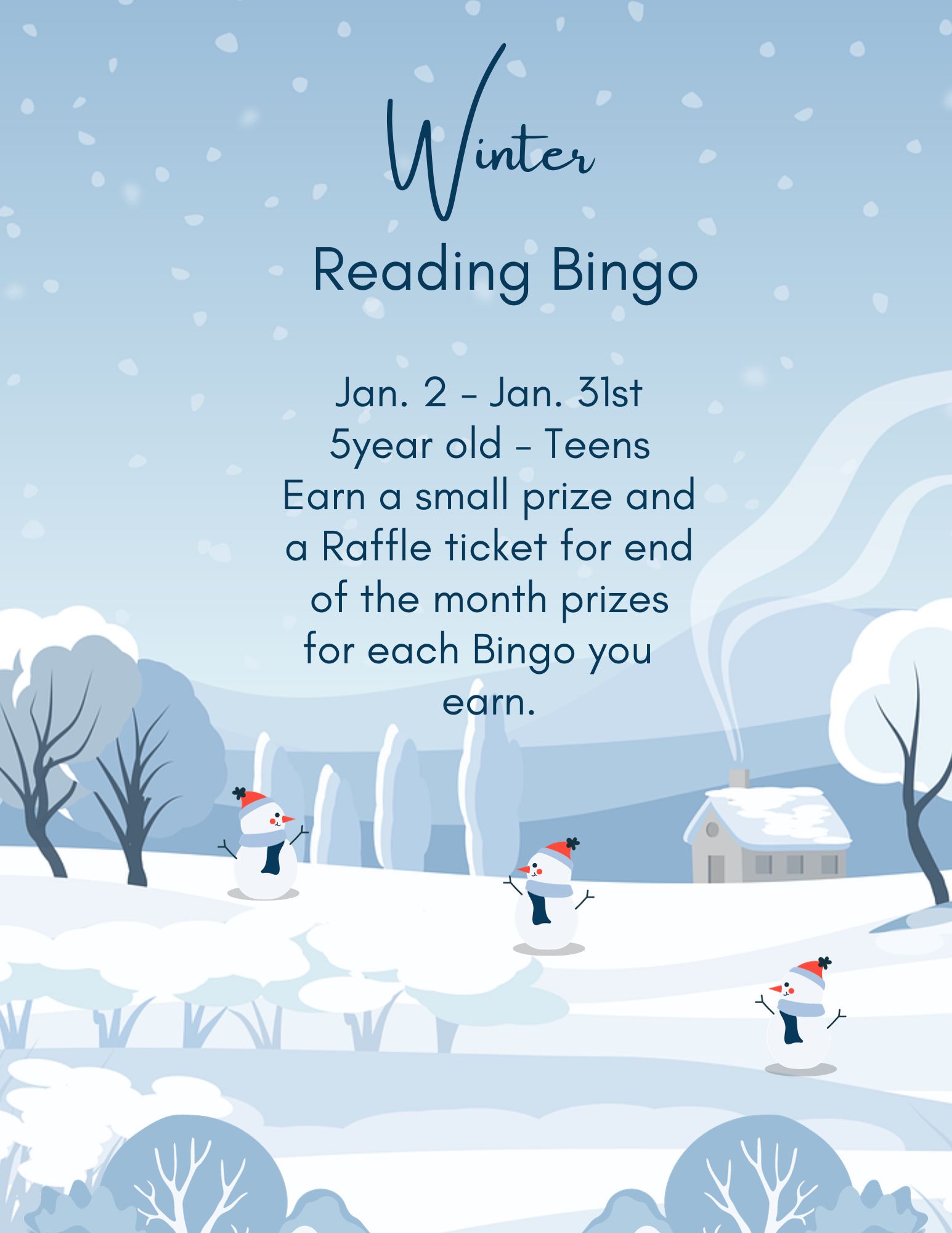 Winter Reading Bingo! | Theresa Public Library